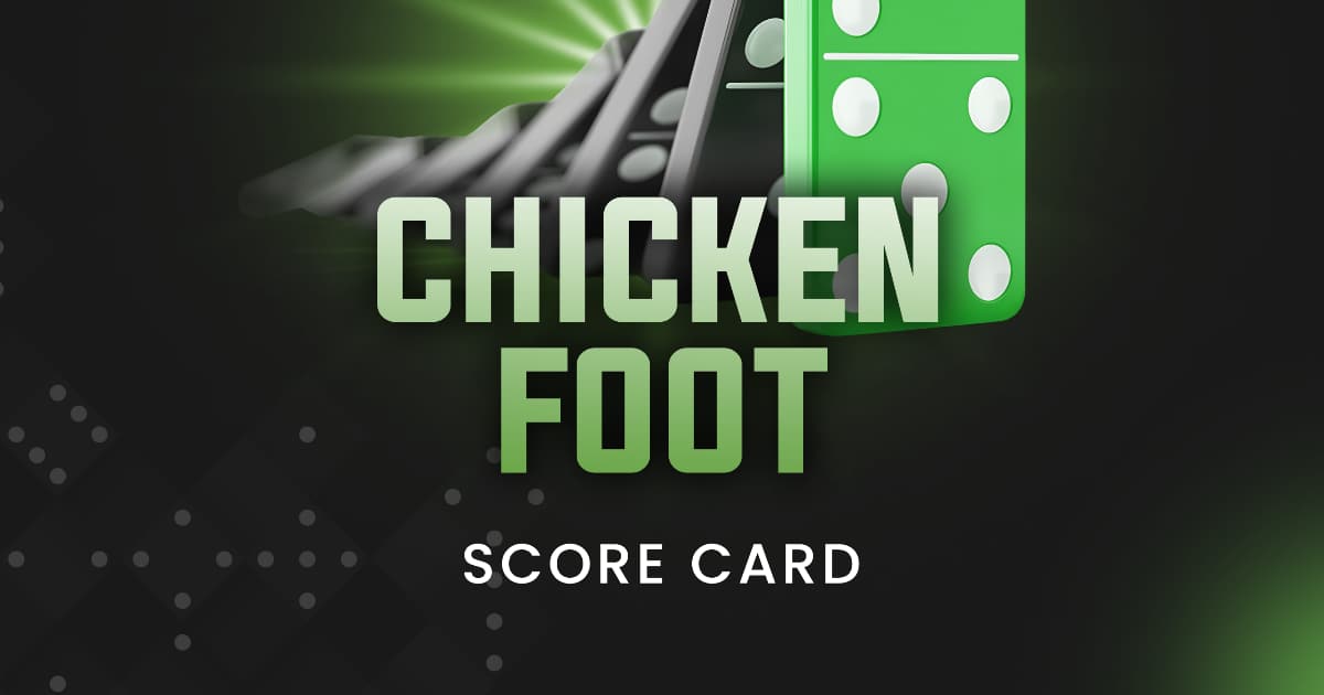 Chicken Foot Dominoe Game Rules - How To Play & Score